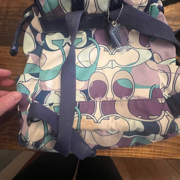 Coach | Bags | Coach Back Pack Coach Symbols Good Condition One Circle ...